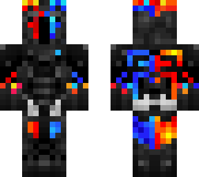 Lava knight With Armour | Minecraft Skin