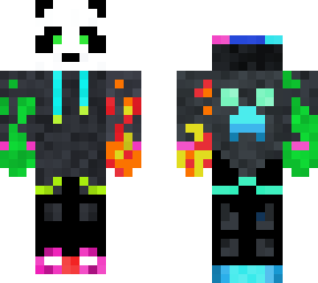 Rainbow Panda | Minecraft Skin