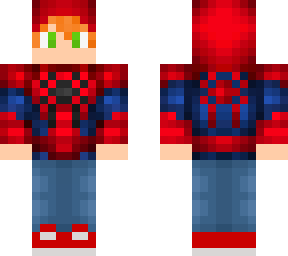 Spiderman Hoodie Minecraft Skins