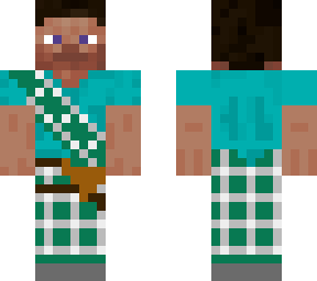 Steve Wearing A Kilt | Minecraft Skin