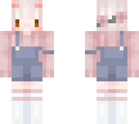 Chibi pink demon boy | Minecraft Skin