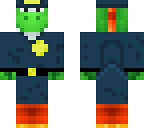 Police yoshi | Minecraft Skin