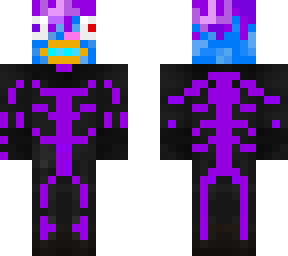 Purple Skull trooper | Minecraft Skin