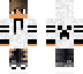 White Hood Boy | Minecraft Skin