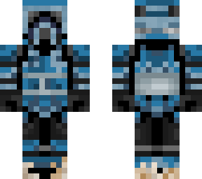 Blue camo scout trooper | Minecraft Skin