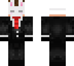 bunny mask with suit | Minecraft Skin