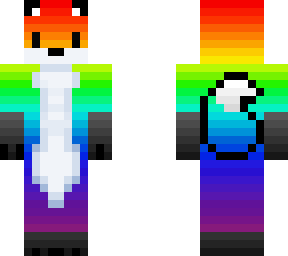 rainbow fox | Minecraft Skin