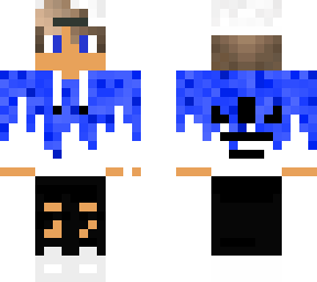 Blue Adidas Drip Hoodie | Minecraft Skin