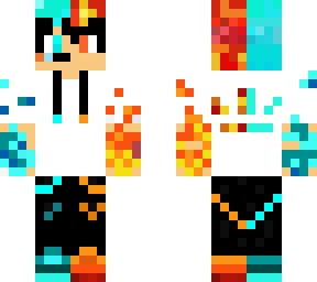 Fire and Water | Minecraft Skin