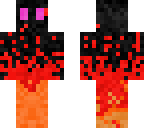 Fire enderman | Minecraft Skin