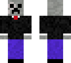 gray creeper suit monocle | Minecraft Skins