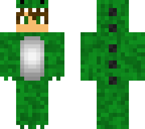 Green Raptor Gamer | Minecraft Skin