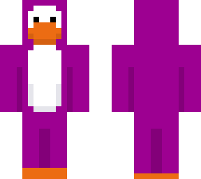 magenta club penguin penguin | Minecraft Skin