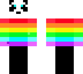 RAINBOW PANDA | Minecraft Skin
