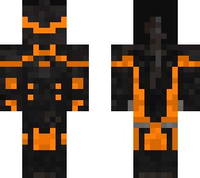 The Forgotten Power Rangers (Orange Ranger) | Minecraft Skin