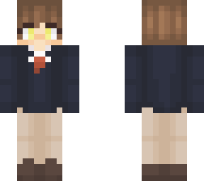 Yellow Eyes Boy | Minecraft Skin