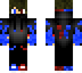 Fire And Water Gamer Boy | Minecraft Skin
