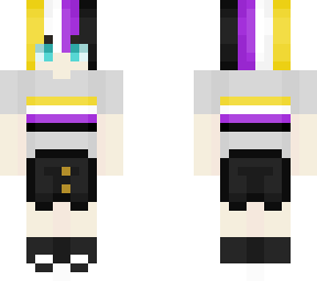 non binary pride! | Minecraft Skin