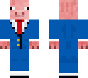 Pig In A Suit Minecraft Skin