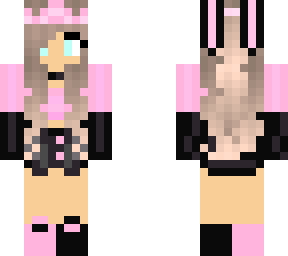 Cute pink bunny | Minecraft Skin