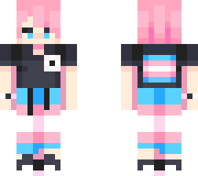 Trans Flag Pride | Minecraft Skin