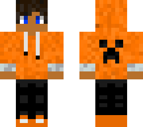 Orange Hoodie | Minecraft Skin
