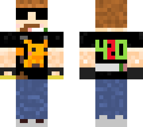 Pikachu 420 updated face / Shirt / Brass Knuckles | Minecraft Skin