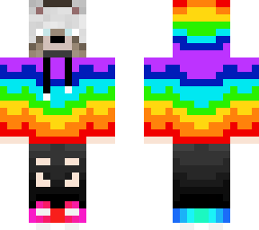 wolf rainbow lgbt hoodie tail rippedjeans jeans mask masked human ...