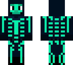 blue skull trooper | Minecraft Skin