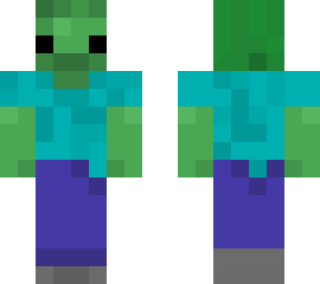 8 bit zombie | Minecraft Skin