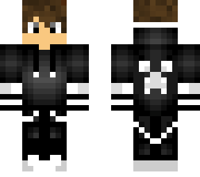 Black hoodie | Minecraft Skin