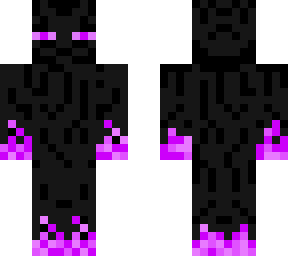 enderman with purple flames | Minecraft Skin