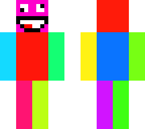 Rainbow Noob | Minecraft Skins