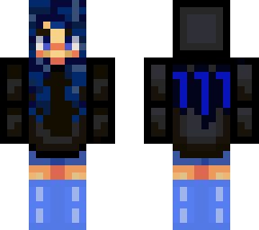 monster blue girl monster energy drink | Minecraft Skins