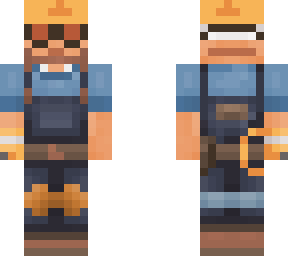 TF2 - Engineer (Blue) | Minecraft Skin