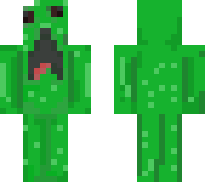 Yelling creeper | Minecraft Skin