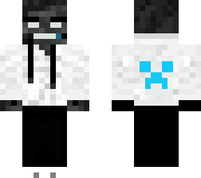 light blue wither gamer | Minecraft Skin