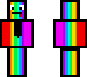 Rainbow Noob | Minecraft Skins