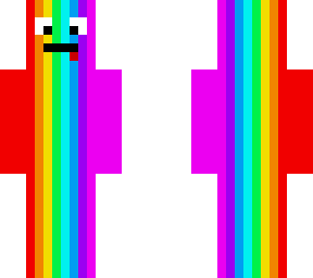 Rainbow Noob | Minecraft Skins