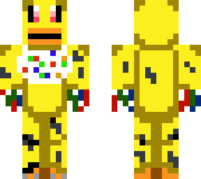 Withered Chica The Chicken | Minecraft Skin