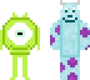 Mike wazowski and sully | Minecraft Skin