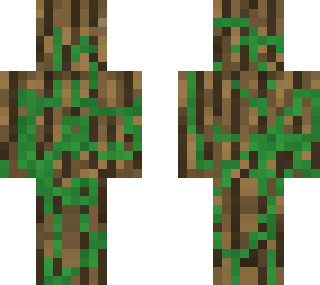oak log with vines | Minecraft Skin