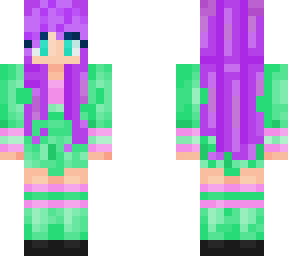 Purple LD Shadow Lady | Minecraft Skin