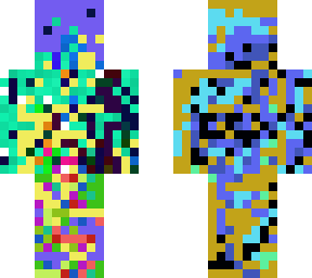 Rainbow puke | Minecraft Skin