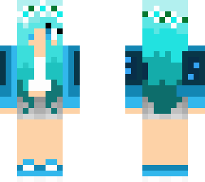 Turquoise Girl | Minecraft Skin