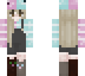 Gummy Worm hoodie Girl | Minecraft Skin