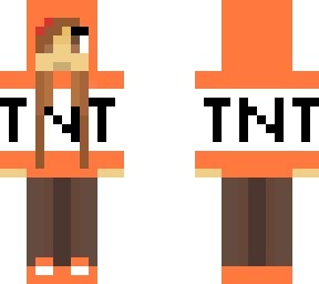 Re-make of tnt girl, and it's way better! | Minecraft Skin