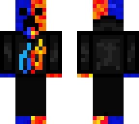 Water x Fire creeper x prestonplayz merch | Minecraft Skin