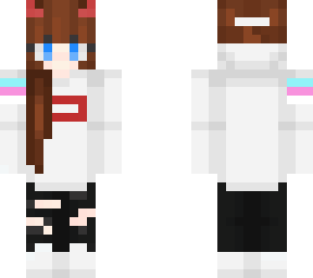 Cool Demon Girl Pride | Minecraft Skin
