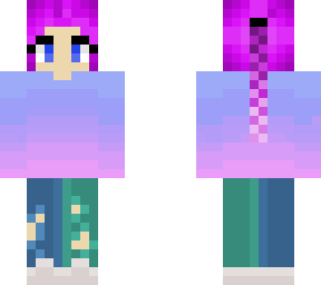 Girl with plait | Minecraft Skin
